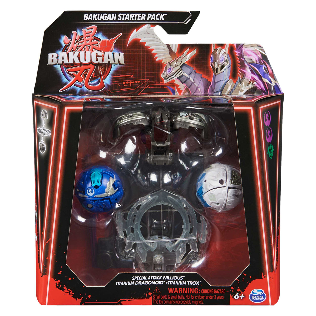 Bakugan Starter 3-Pack Special Attack Dragonoid, Nillious, Hammerhead ...