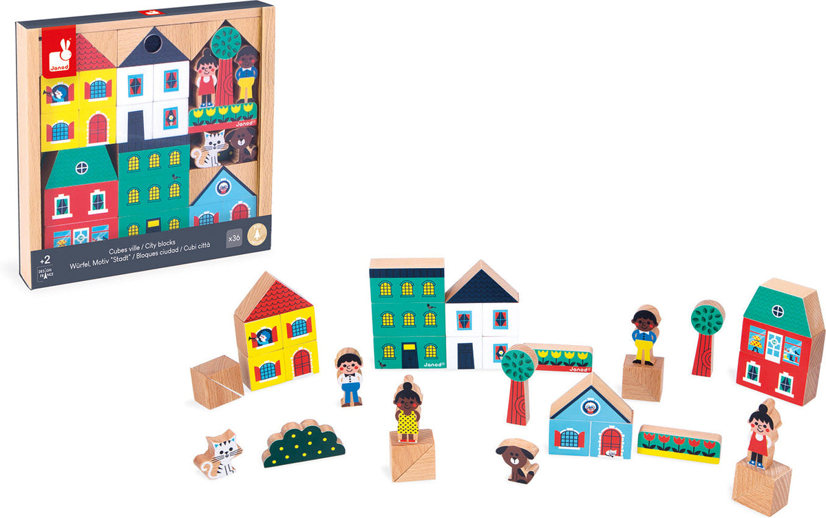 Crossroads City Building Blocks — Piccolo Mondo Toys