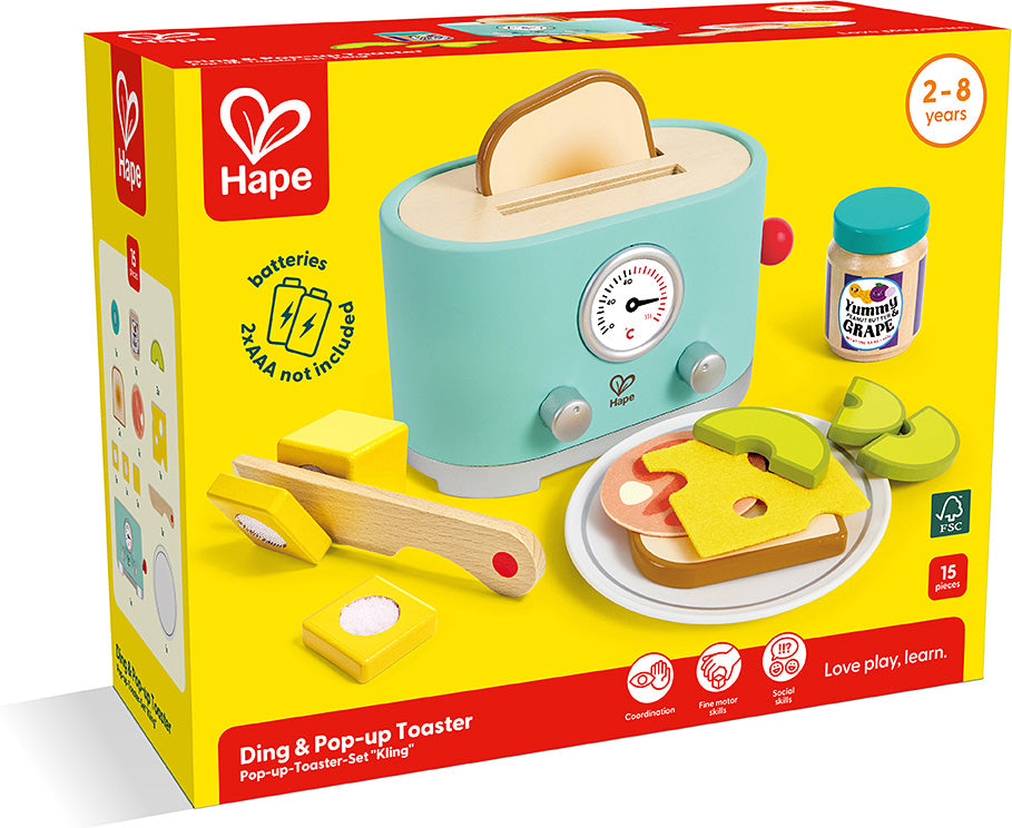 Ding & Pop-Up Toaster Set — Piccolo Mondo Toys