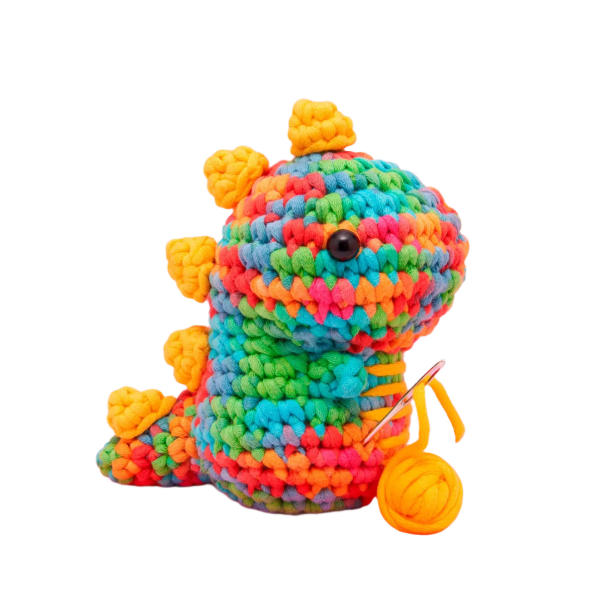 Fred the Rainbow Dinosaur Beginner Crochet Kit — Piccolo Mondo Toys