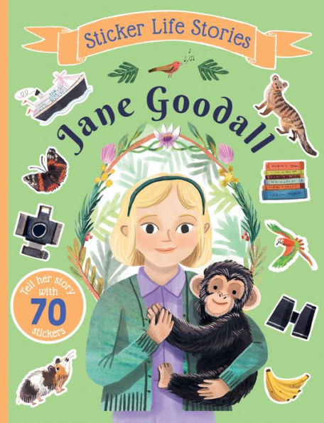 Jane Goodall Sticker Life Stories Activity Book — Piccolo Mondo Toys