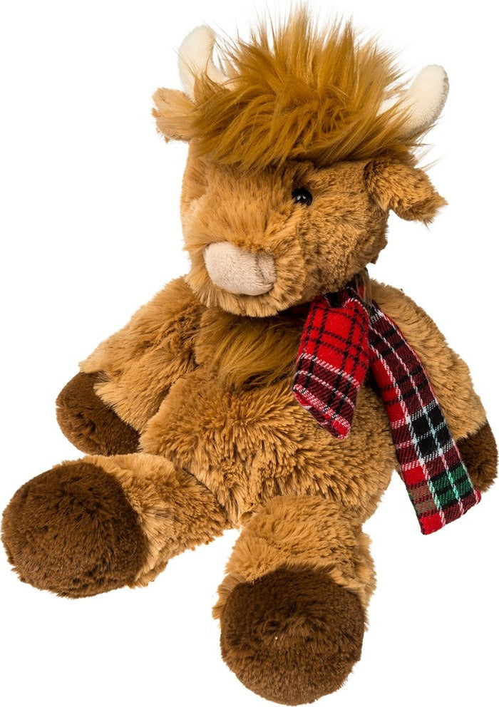 Marshmallow Junior Nutmeg Highland Cow Plush — Piccolo Mondo Toys