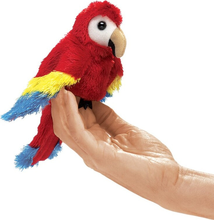 Mini Scarlet Macaw Finger Puppet — Piccolo Mondo Toys
