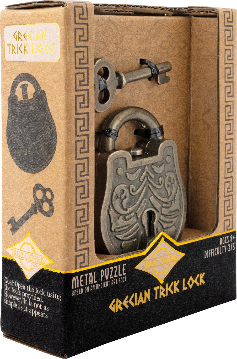 True Genius Grecian Trick Lock Puzzle — Piccolo Mondo Toys