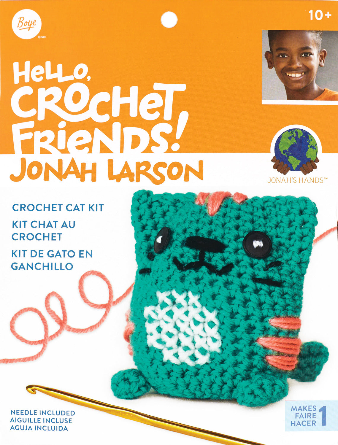 Jonah Crochet Cat Kit — Piccolo Mondo Toys