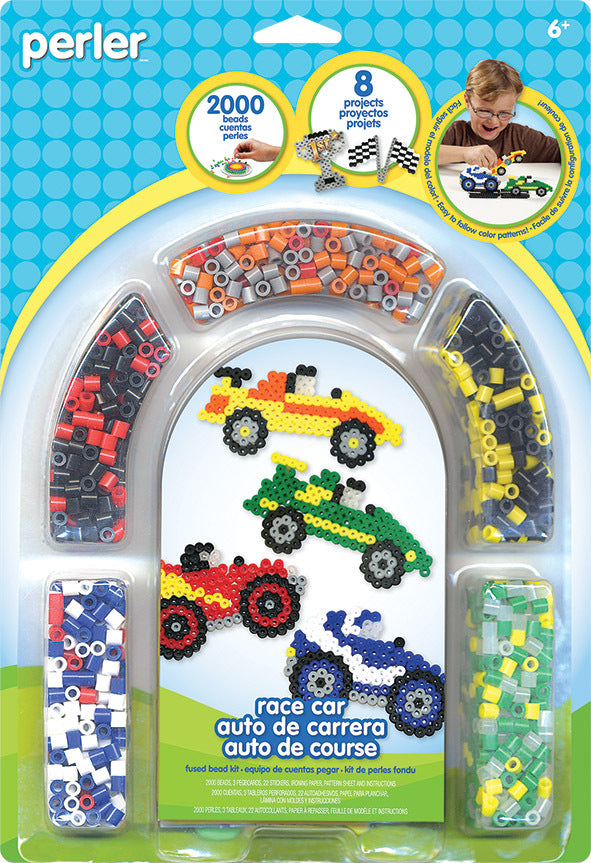 Race Car Perler Fused Bead Arch Set — Piccolo Mondo Toys