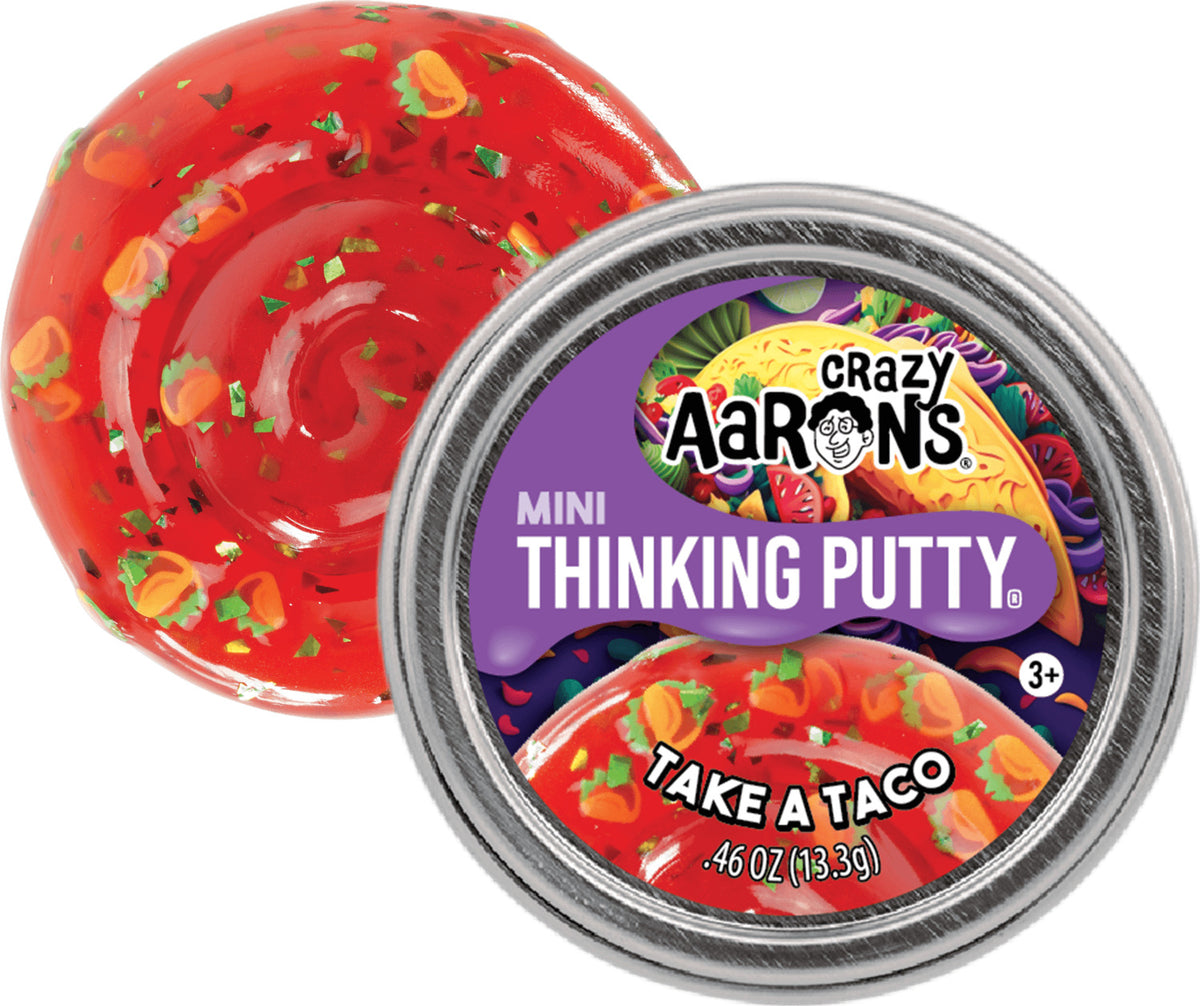 Mini Take a Taco 2" Thinking Putty Tin — Piccolo Mondo Toys