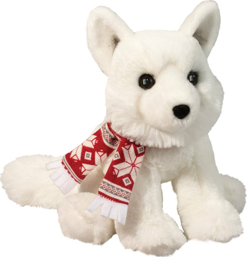 Mistie Arctic Fox Mini Softie Plush with Scarf — Piccolo Mondo Toys