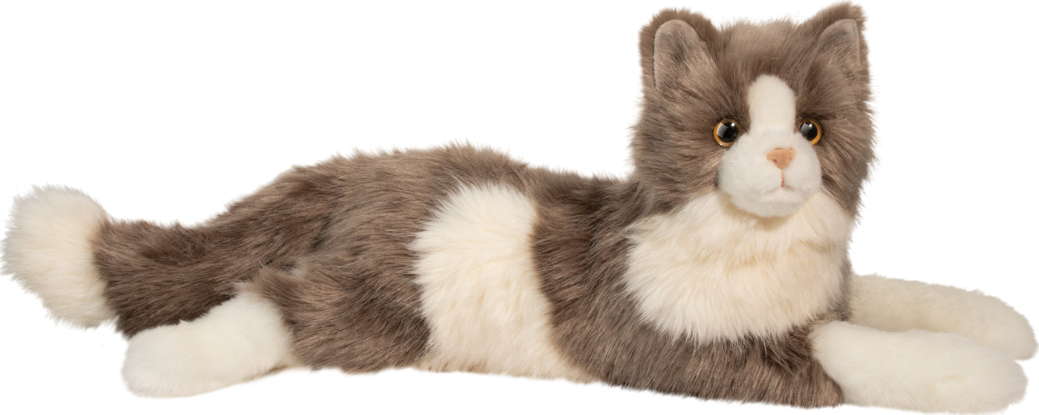 Gretta DLux Lying Grey Cat — Piccolo Mondo Toys