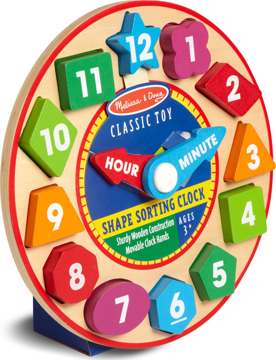 Shape Sorting Clock — Piccolo Mondo Toys