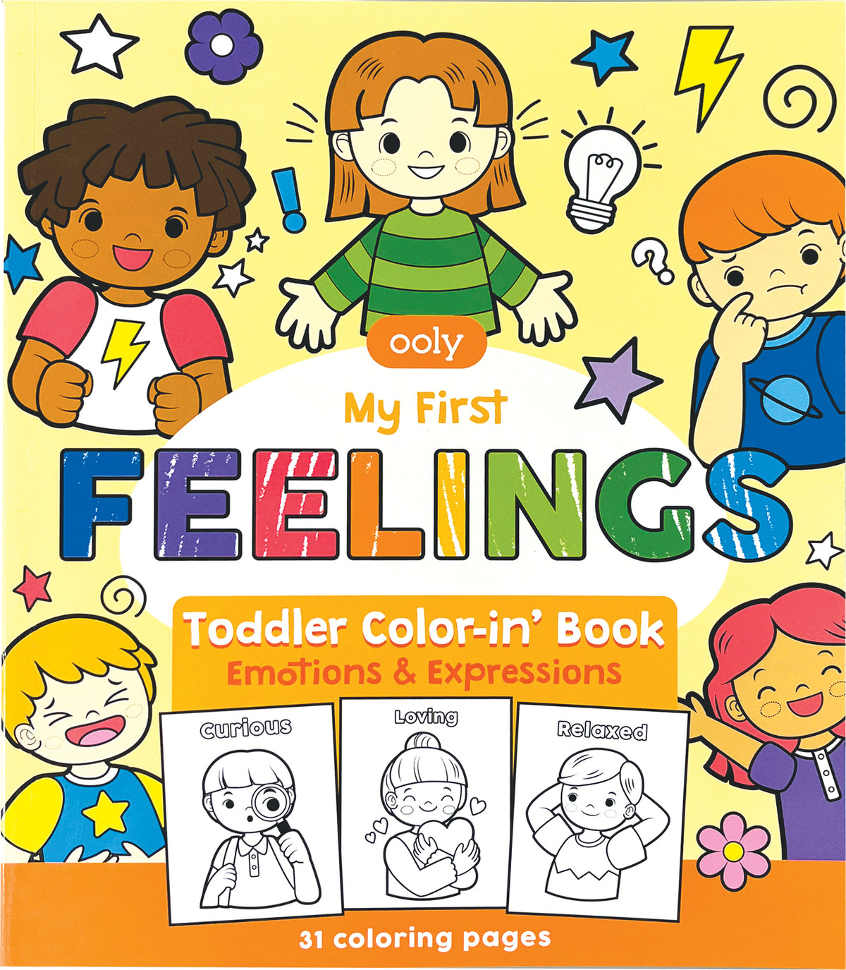Feelings Toddler Coloring Book — Piccolo Mondo Toys