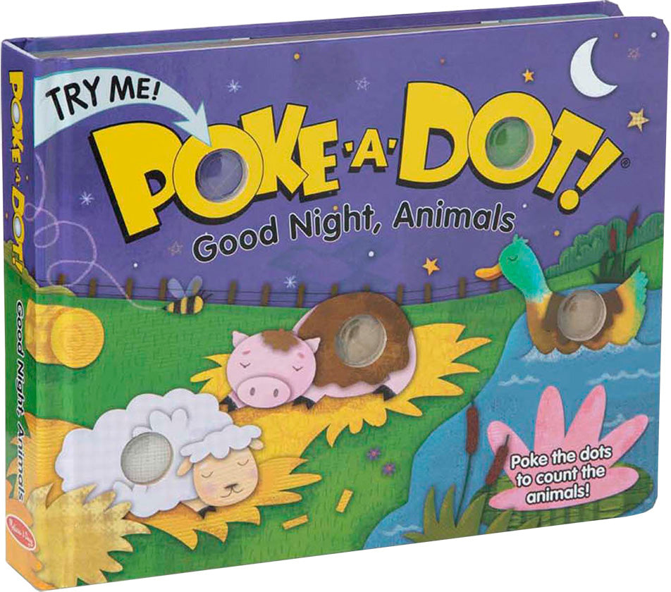 Goodnight Animals Poke-A-Dot Book — Piccolo Mondo Toys
